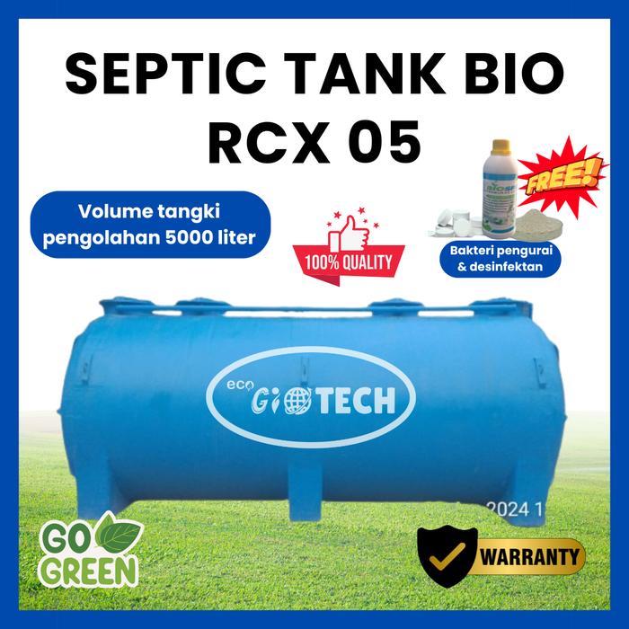 Jual Bio Septic Tank Silinder RCX 05-Volume 5000 Liter Septic Tank Bio ...