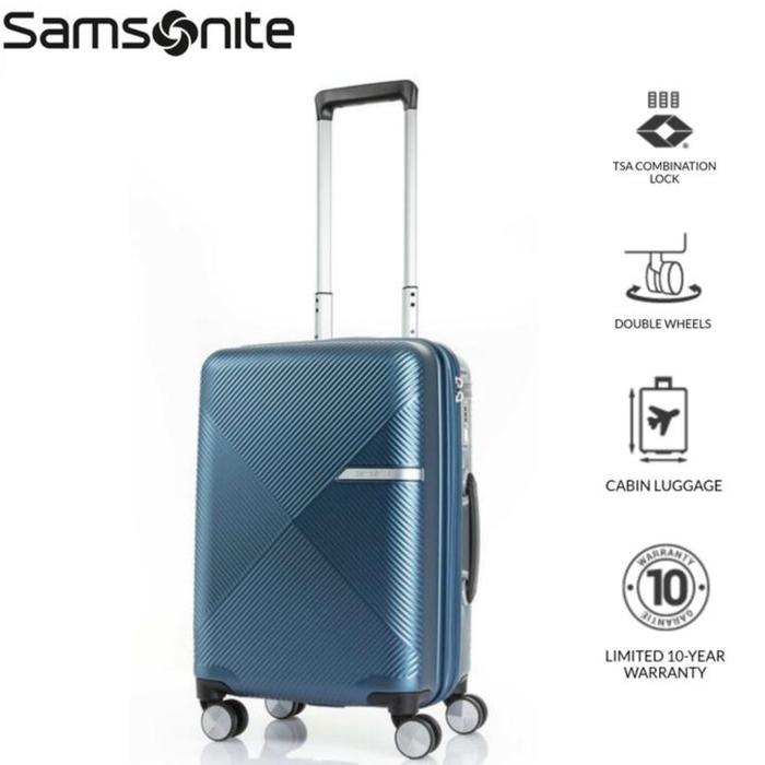 Jual Koper Samsonite Volant Cabin 20 inch Expand TSA Lock - - Blue ...