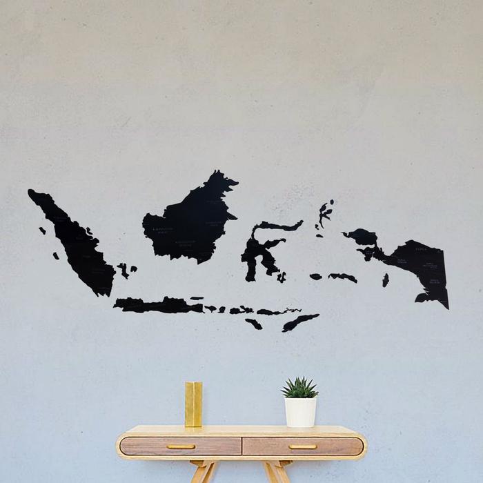 Jual PETA INDONESIA AKRILIK HITAM 250cm (Acrylic Indonesian Map ...