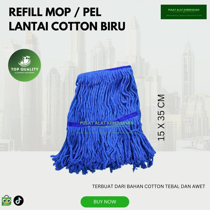 Jual Refill Mop Lantai Cotton / Refill Kain Pel Lantai Katun / Refill ...
