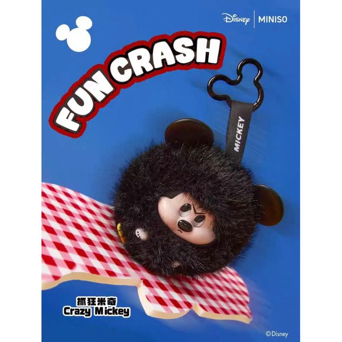 Jual MINISO - Disney Mickey Mouse Fun Crash Vinyl Plush Keychain Series ...