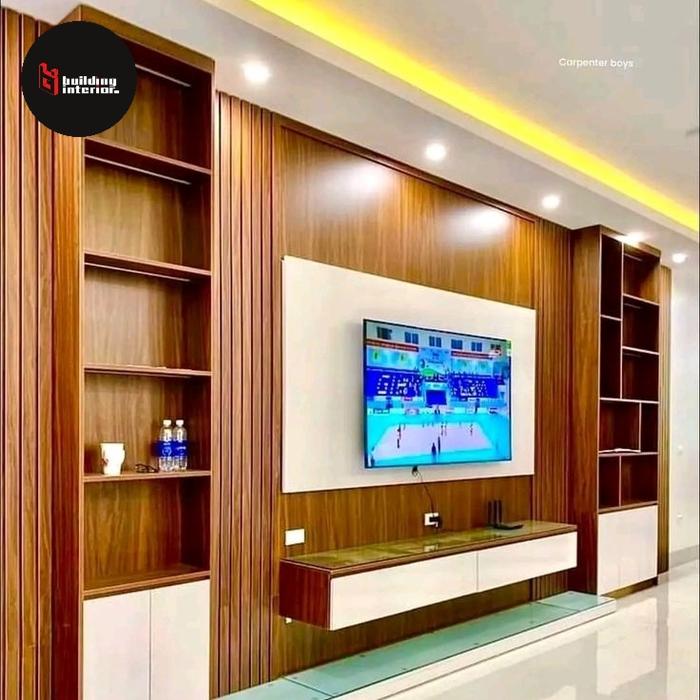 Jual BACKDROP TV | BACKDROP TV HPL | BACKDROP TV MINIMALIS | RAK TV ...