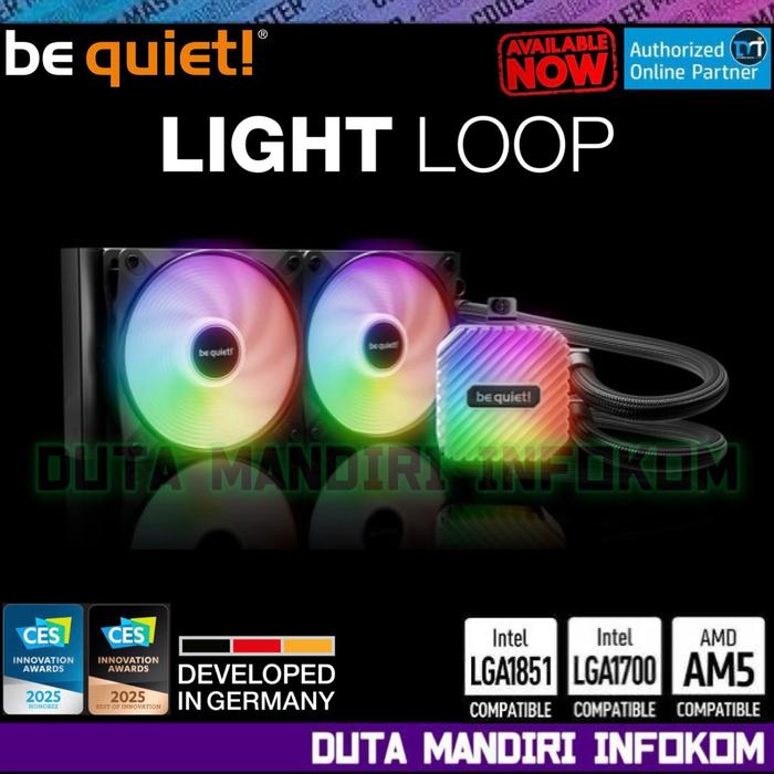 Promo be quiet! LIGHT LOOP 240 360 - Uniquely Illuminated ARGB Block Impressively High Water ...