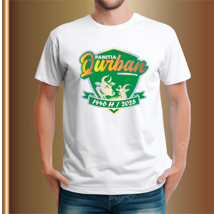 Jual Kaos Baju Sablon Logo Panitia Qurban Idul Adha Tshirt Oblong Bahan ...