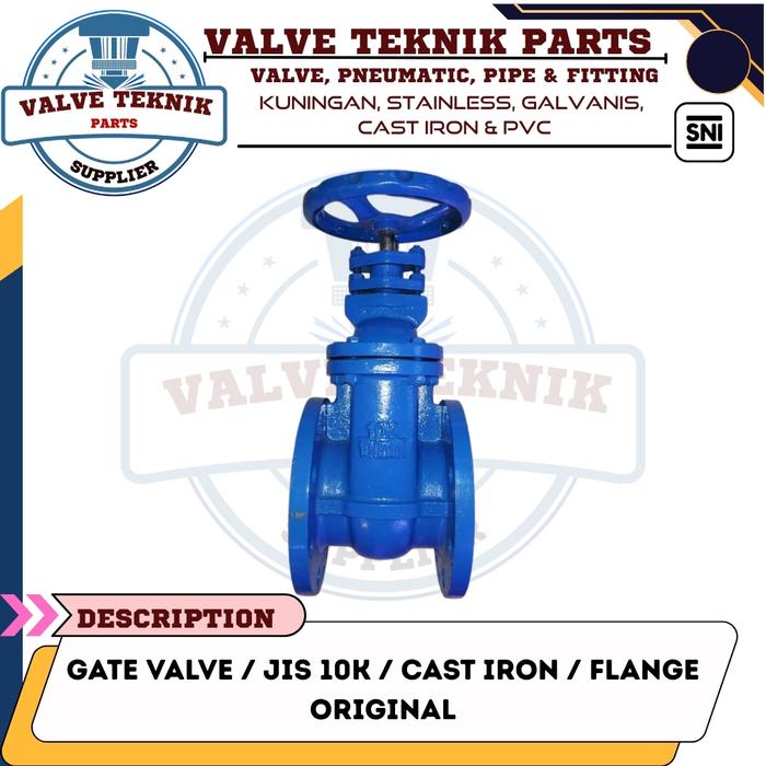 Jual GATE VALVE JIS 10K CAST IRON 5" inch FLANGE ORIGINAL - Jakarta ...