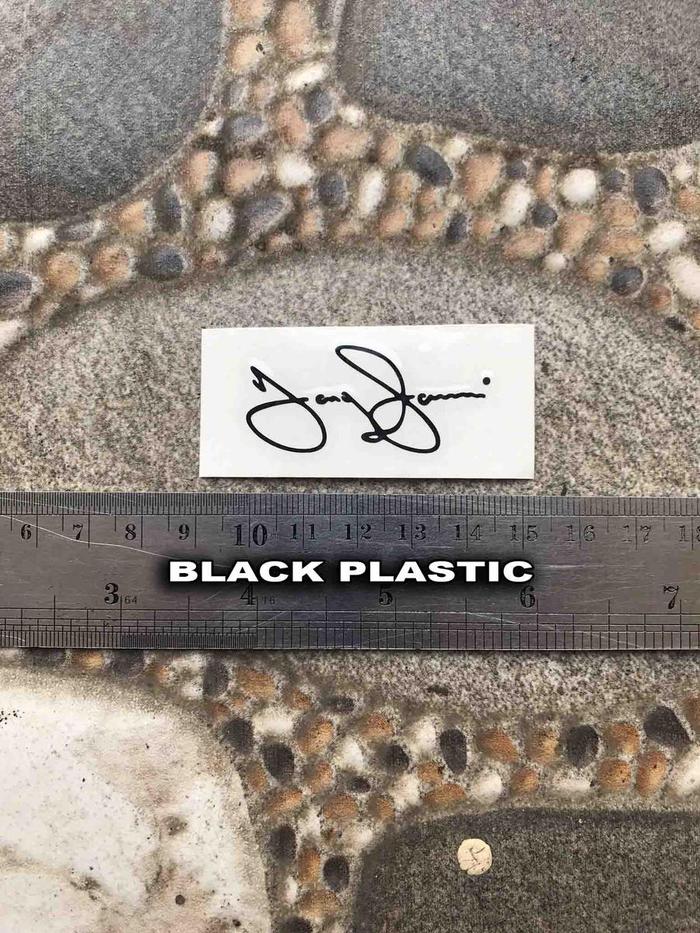 Jual Tony Iommi Signed Sticker Signature Autograph Logo Headstock Sign ...
