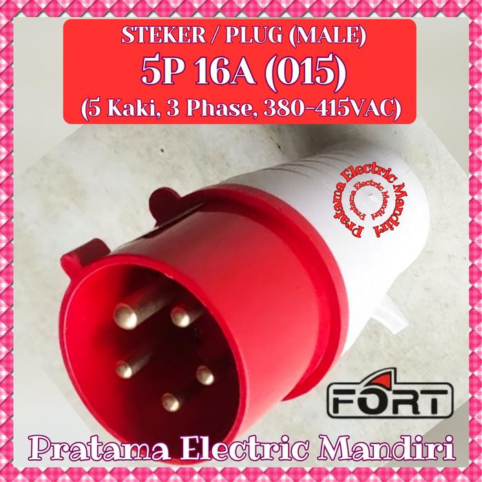 Jual FORT IP44 CEE INDUSTRIAL SOCKET PANEL MOUNTING PLUG SOCKET 3P+E+N ...