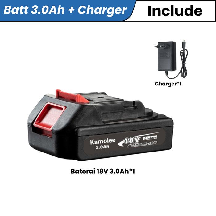 Promo KAMOLEE-Battery gerinda cordless-lithium ion-circular impact ...