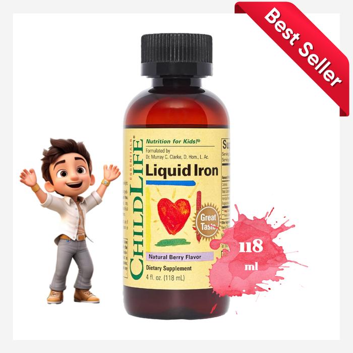 Jual Childlife Liquid Iron - Liquid Iron Supplements for Kids, Iron ...
