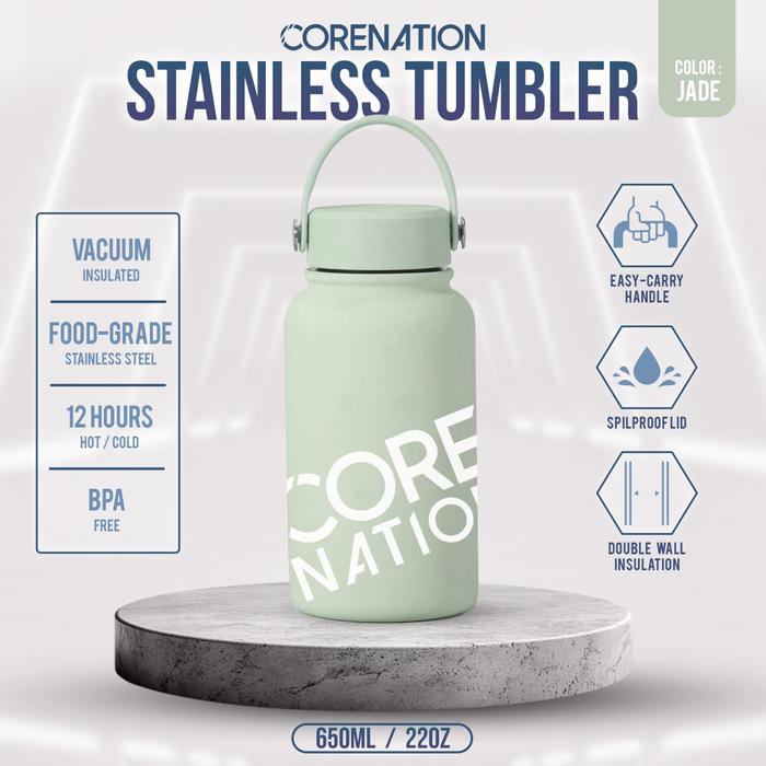Jual Corenation Premium Stainless TUMBLER 650ml / 22oz - Tumblr Besi ...