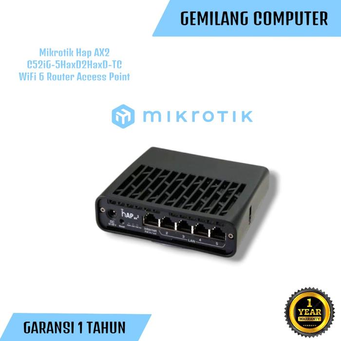 Jual Mikrotik Hap AX2 C52iG-5HaxD2HaxD-TC WiFi 6 Router Access Point - Jakarta Pusat ...