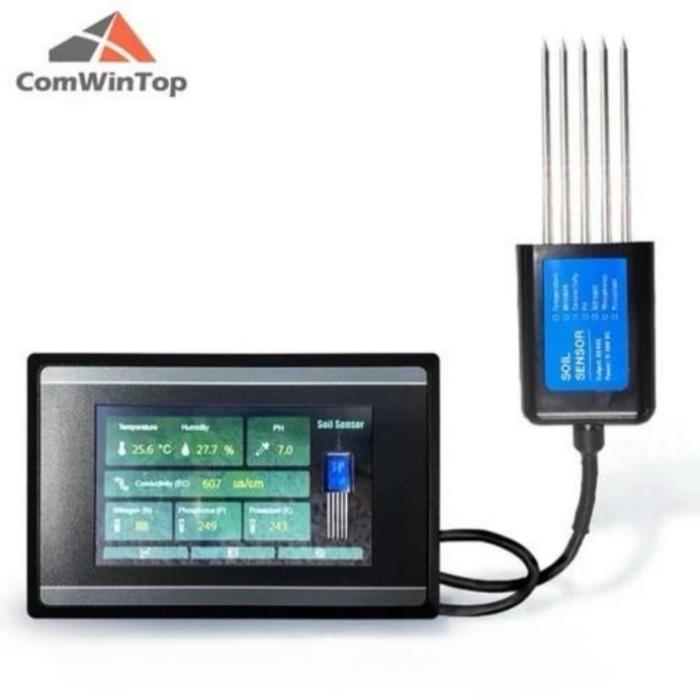 Jual Sensor NPK PH EC TH Soil Moisture Soil Analyzer Data Logger 7in1 ...