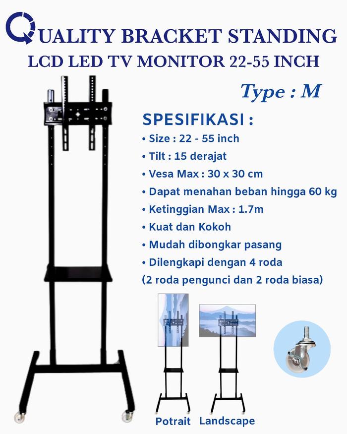 Jual STANDING BRACKET TV LCD LED 19-50 INCH - 43 - 55 inch - Jakarta ...