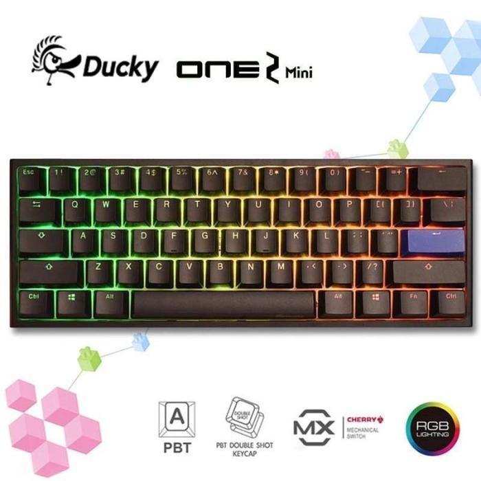 Jual Mechanical Keyboard Ducky One 2 Mini Black Case RGB LED BNOB Non ...