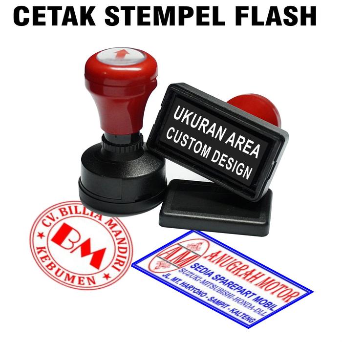 Jual Stempel flash Stempel Warna Design Tulisan Custom - Kab. Rembang ...