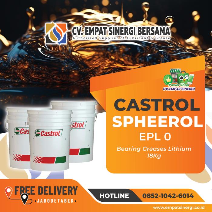 Jual Grease Castrol Spheerol EPL 0 - Jakarta Selatan - CV.Empat Sinergi ...