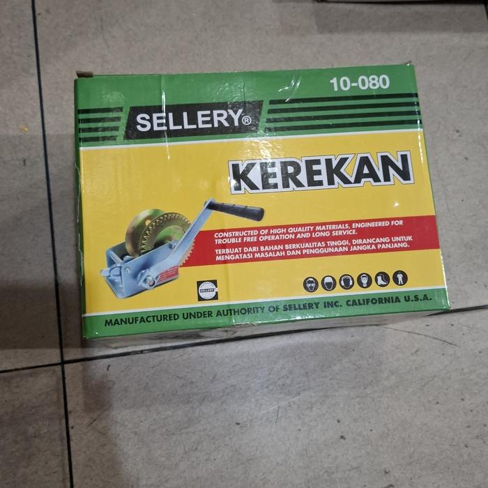 Jual kerekan tangan manual hand winch katrol angkat barang 1200 lbs ...