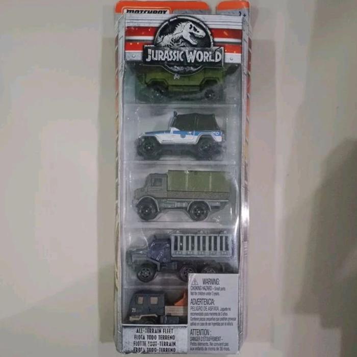 Jual Matchbox GIFT PACK 5 CAR Mercedes Unimog Jurassic World All ...