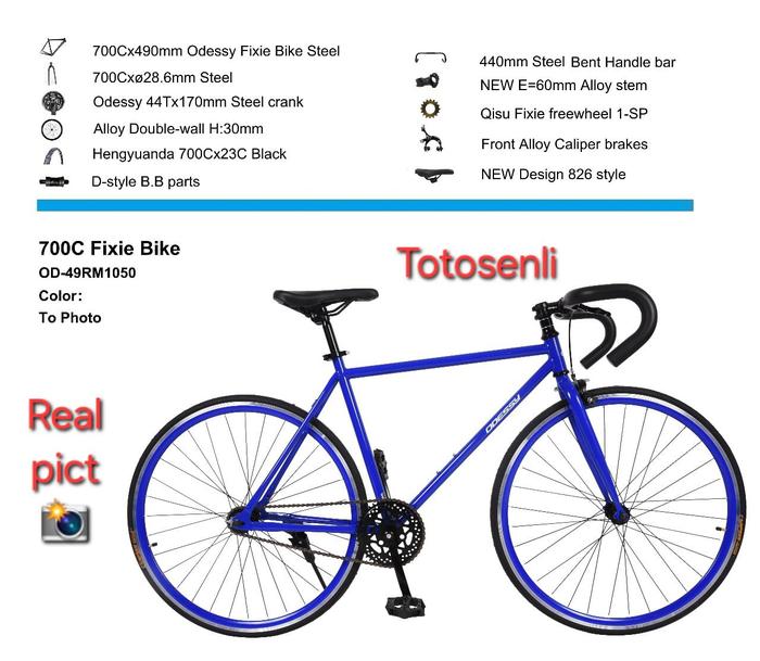 Jual SEPEDA FIXIE ODESSY RM 1050 SEPEDA BALAP MODEL TERBARUU - blue ...