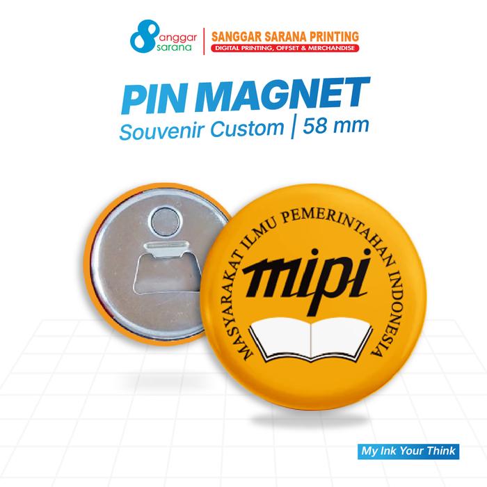 Jual PIN MAGNET / SOUVENIR PIN / CUSTOM DESAIN UKURAN 58MM - Jakarta ...