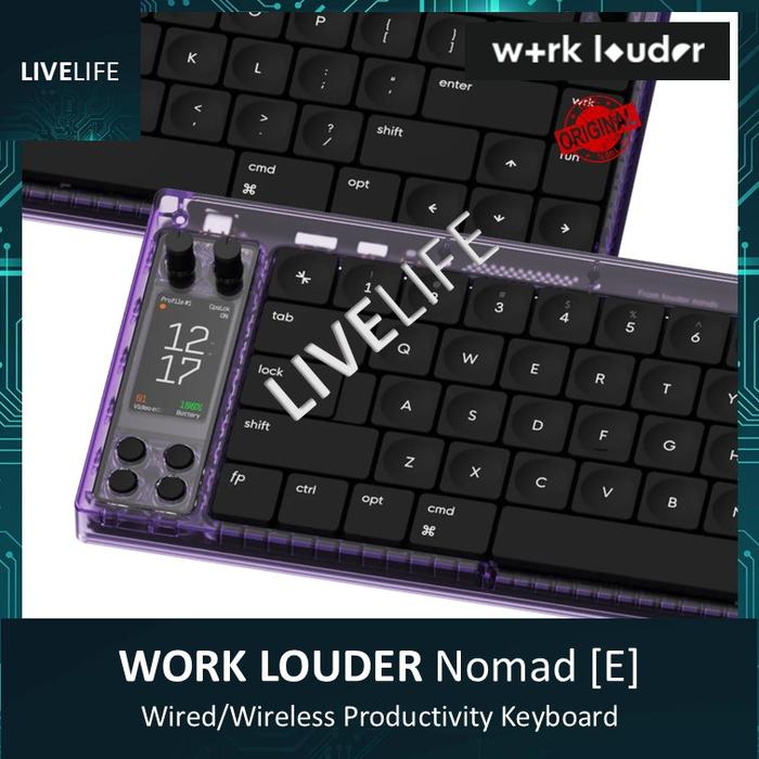 Jual WORK LOUDER Nomad [E] - Wireless//Wired Productivity Keyboard ...