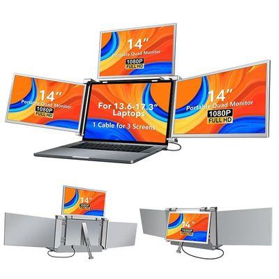Jual Portable monitor 14 inch 1080p triple bulk Icd monitors one cable ...