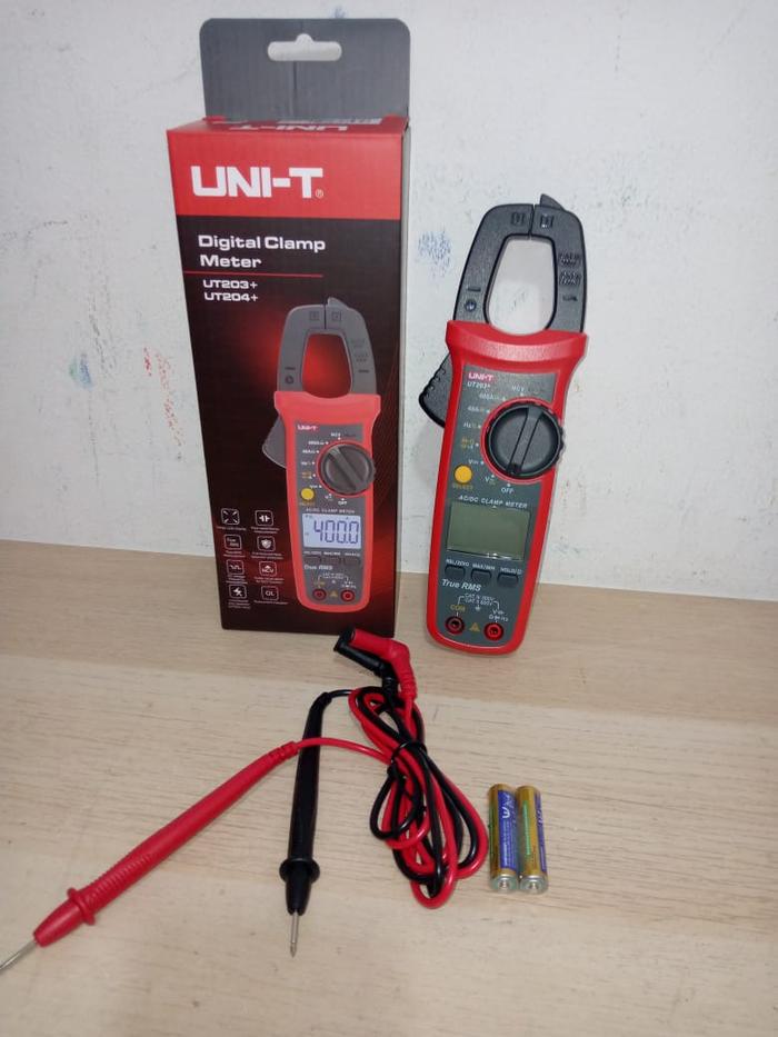 Jual Tang Ampere UNI-T UT204+ AC/DC True RMS Digital Clamp Meter UT-204 ...