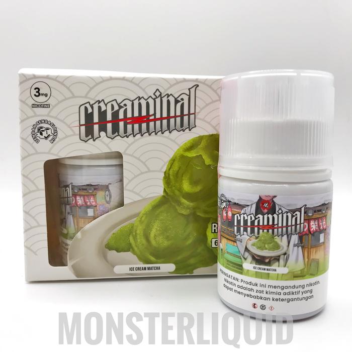 Jual CREAMINAL ICE CREAM MATCHA BY UNWISE 3MG 6MG 60ML LIQUID - 3MG ...