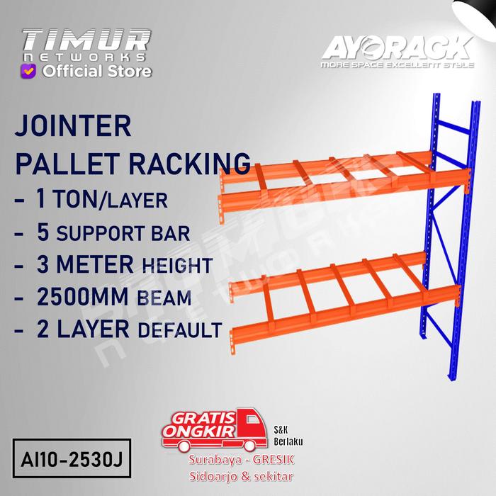 Jual RAK PALET 1 TON AYORACK AI10-2530S W8 TINGGI 3 METER - RACK PALLET ...