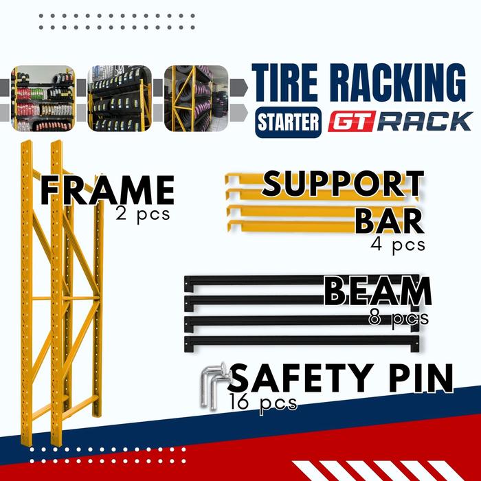 Jual TIRE RACK TR300 - RAK DISPLAY TIRE SUSUN BAN MOTOR TINGGI 2.5 ...