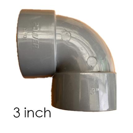 Jual Power Elbow D45 Sambungan L Knee Tiga Inch Inchi Polos Fitting ...