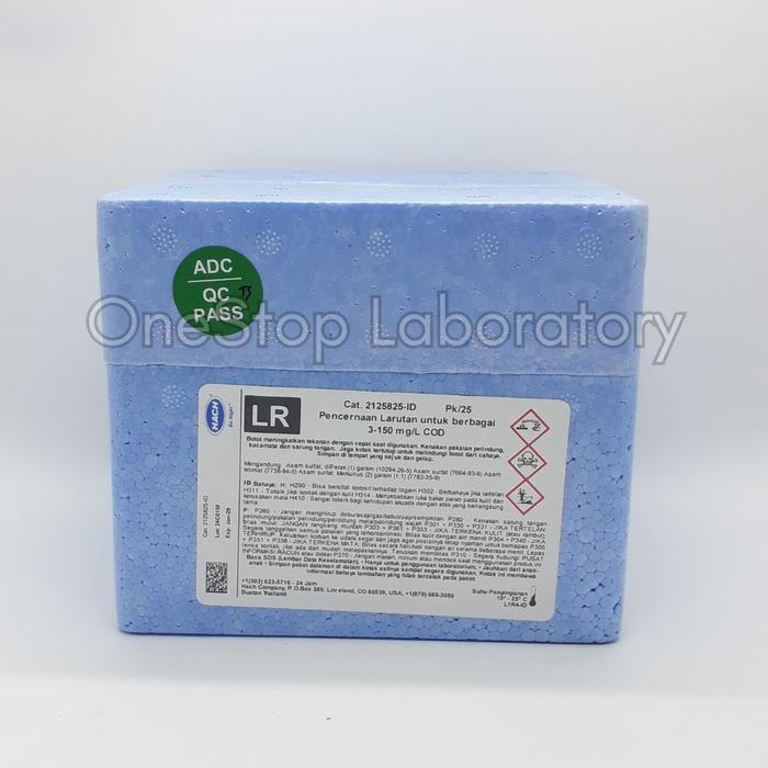 Jual HACH 2125825 COD Reagent LR Digestion Vials 3-150 mg/L pk/25 - Kab ...