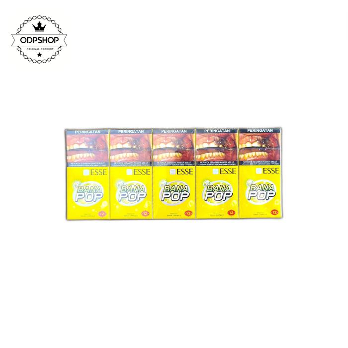 Jual Rokok Esse Bana Pop Kuning Rasa Pisang Isi 12 batang - 1 slop=10 ...