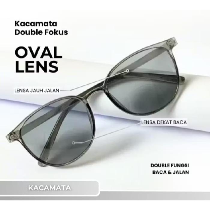 Jual OVAL LENS Kacamata Double Fokus Baca dan Jalan Kaca Mata Baca plus ...