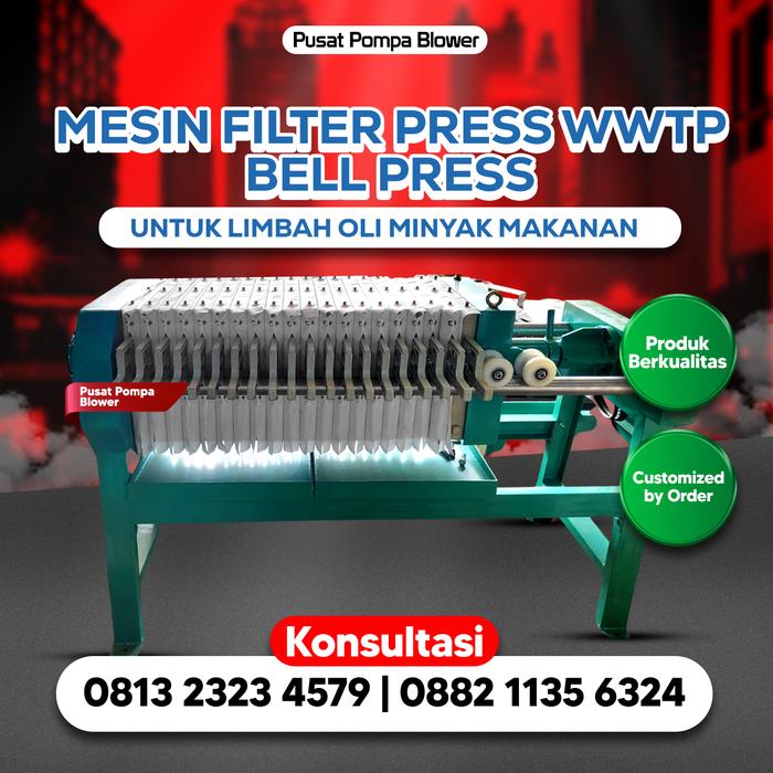 Jual Mesin Filter Press WWTP Bell Press untuk Limbah Oli Minyak Makanan ...