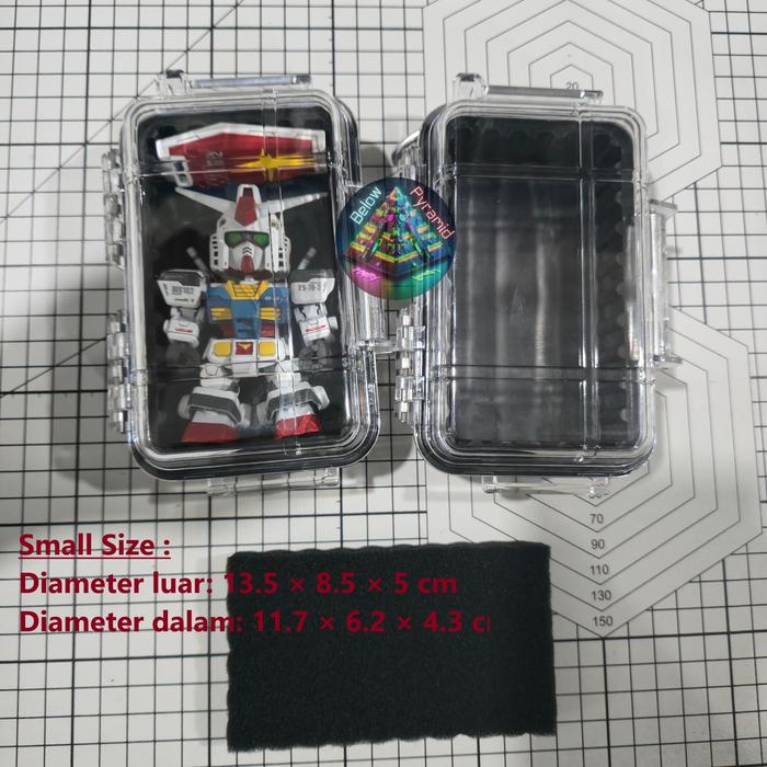 Jual Display Storage Box Gundam Case Waterproof Transparant with Safety ...