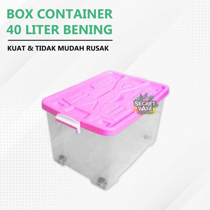 Jual BOX CONTAINER 40 LITER + RODA - Kontainer Box Plastik / Container ...