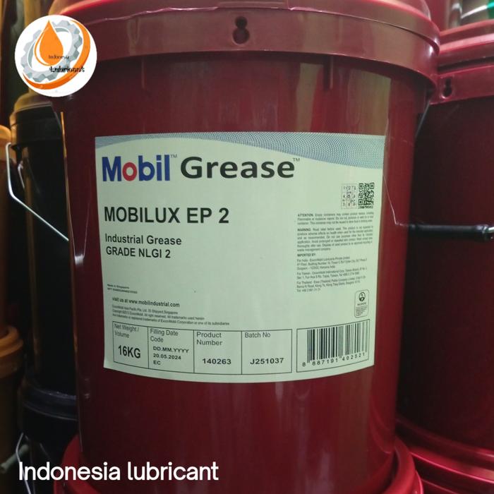 Jual Mobilux ep 2 Grease lithium general purpose NLGI 2 Pail 16Kg ...
