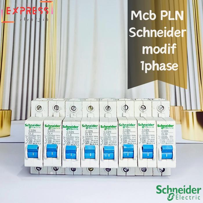 Jual Mcb PLN schneider mcb modif Schneider 6a modif 10a-50a mcb modif ...