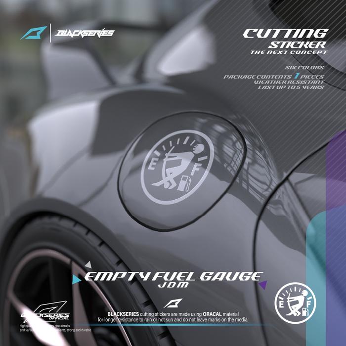 Jual Cutting Stiker Empty Fuel Gauge JDM | Stiker JDM | Stiker Tutup ...