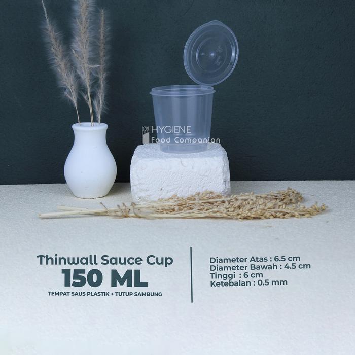 Jual Thinwall Cup Pudding - 150 ml - isi 25 set GROSIR - 150ML 25PCS ...