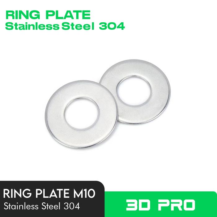 Jual Ring Plat Stainles steel 304 M2 M2.5 M3 M4 M5 M6 M8 Washer Plate ...