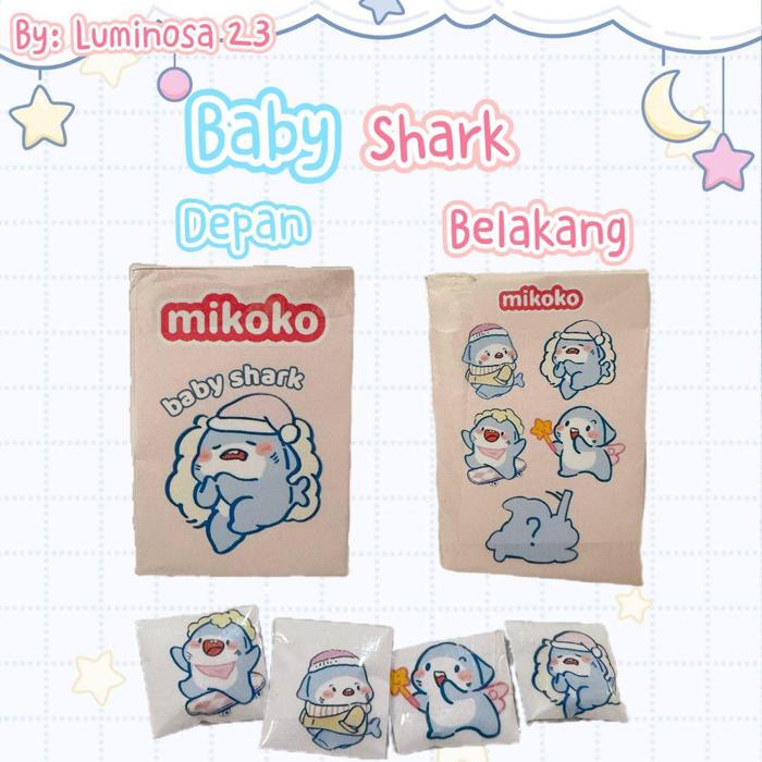 Jual Full set blind box paper squishy handmade cute - Baby shark ...