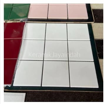 Jual KERAMIK 10 x 10 SUBWAY TILE BACKSPLASH KOTAK SQUARE PINK MERAH ...