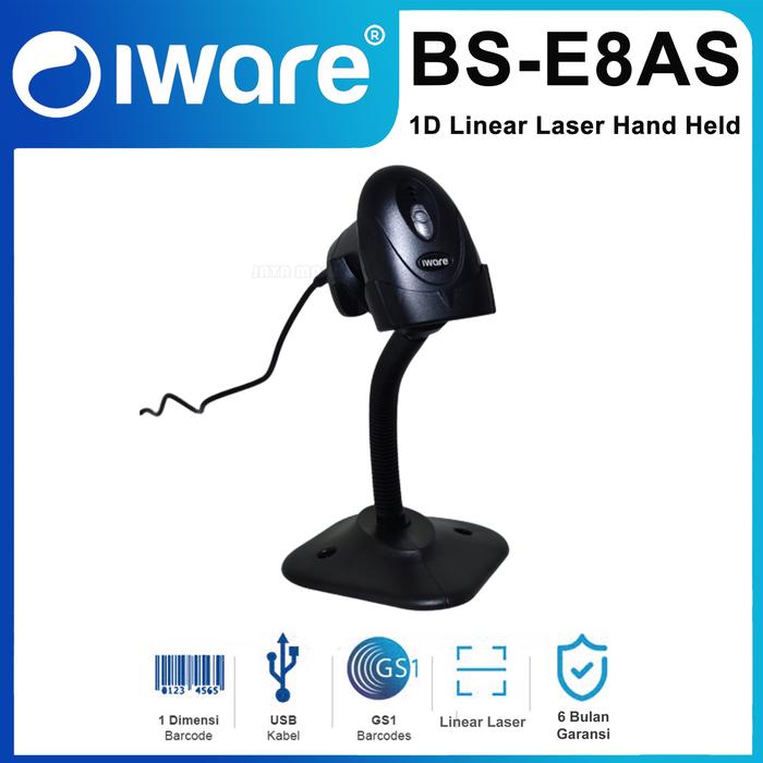 Jual BARCODE SCANNER IWARE BS-E8QRS 2D - 1D (QR CODE-E FAKTUR) AUTO ...