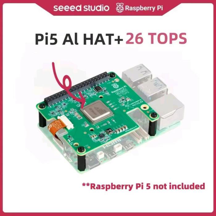 Jual Official Raspberry Pi AI HAT+ 26 TOPS Build-in Hailo-8 AI Accelerator - ORIGINAL Seeed ...