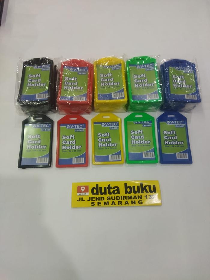 Jual Tempat Casing Frame ID Card Holder Name Tag Cocard Plastik Warna ...