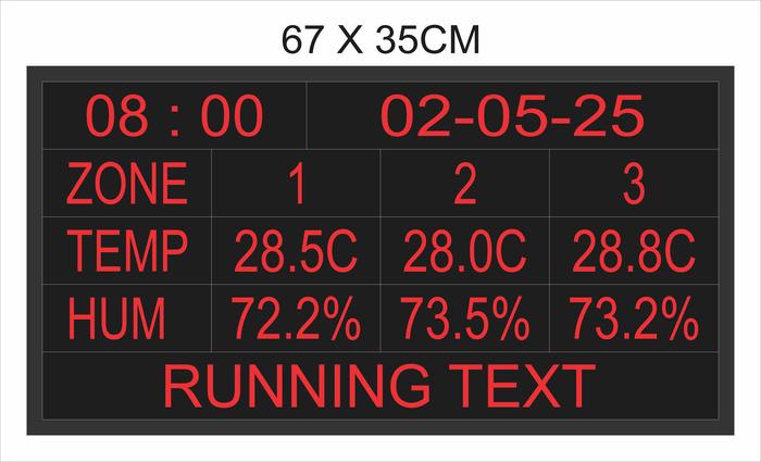 Jual Display Monitor Suhu Ruang Dengan Alarm - Kab. Kulon Progo ...