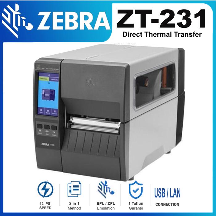 Jual PRINTER BARCODE INDUSTRIAL ZEBRA ZT231 (203 DPI) PENGGANTI ZEBRA ZT230 - Kota Yogyakarta ...