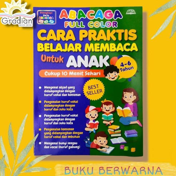Jual BUKU BELAJAR MEMBACA ANAK TK & PAUD - ABACAGA FULL COLOR CARA ...